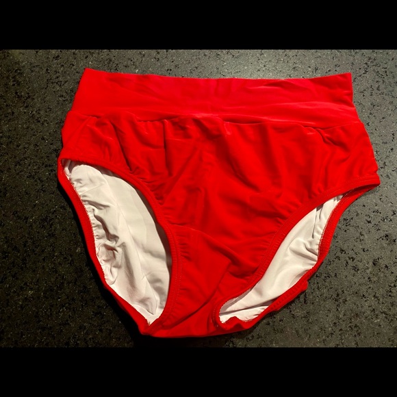 Swim | New Cherry Red Tummy Tuck Red Swim Briefs | Poshmark